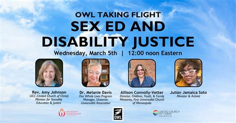 Owl Taking Flight Sex Ed And Disability Justice United Church Of Christ Owl Taking Flight