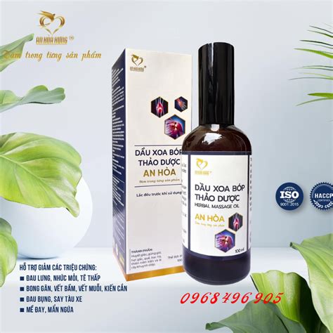 Dầu xoa bóp thảo dược An Hoà hỗ trợ đau lưng nhức mỏii tê thấp
