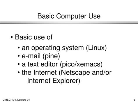 Ppt Cmsc 104 Introduction To Computer Problem Solving And