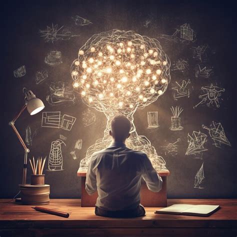 Premium Ai Image Man Writes Project On The Blackboard Business