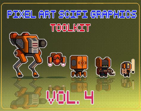 Devlog D Pixel Art SciFi Robots Toolkit Vol By Barely Games