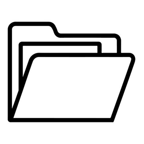 Premium Vector Folder File Document Line Style