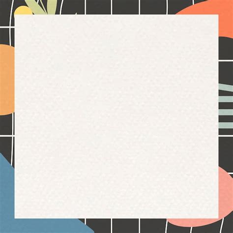 추상 식물 프레임 템플릿 벡터 프리미엄 벡터