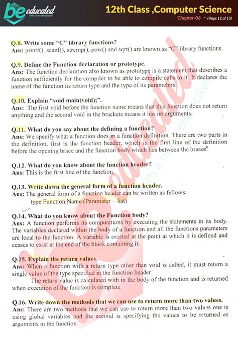 Chapter 6 Computer Science ICS Part 2 Notes Inter Part 2 Notes