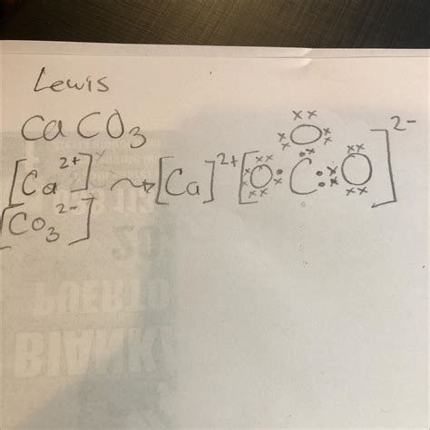 Caco3 Lewis Struktur Und Estructura De Lewis Del Carbonato De Calcio