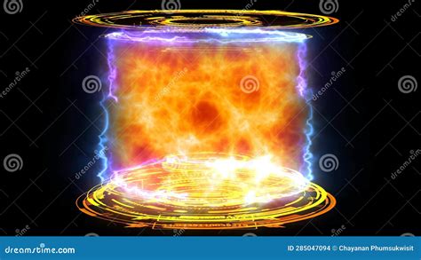 Nuclear Fusion Reactor Engine Simulation Lot Atomic Collision To Release Mass Power In Digital