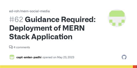 Guidance Required Deployment Of MERN Stack Application Issue 62