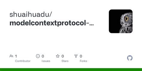 github shuaihuadu modelcontextprotocol quickstart