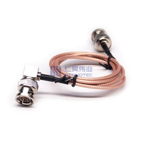 75 Ohm Bnc Male To 75 Ohm Right Angle Bnc Male Rf Cable Assembly With