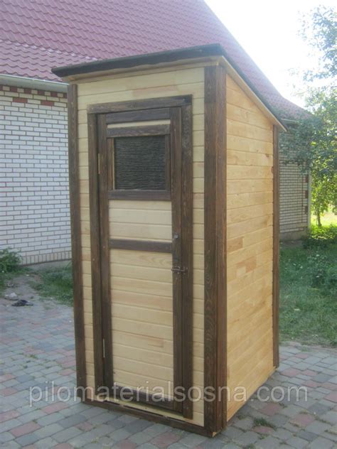 Тулет дачный. Деревянный туалет с односкатной крышей, цена 6 300 грн ...