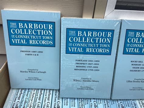 Genealogy The Barbour Collection Of Connecticut Town Vital Records 55