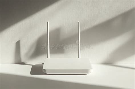 Wi Fi Router Stand Near White Wall Stock Illustration Illustration