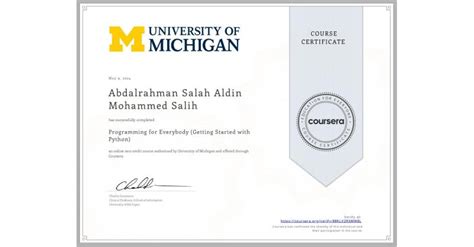 Abdalrahman E On Linkedin Completion Certificate For Programming For