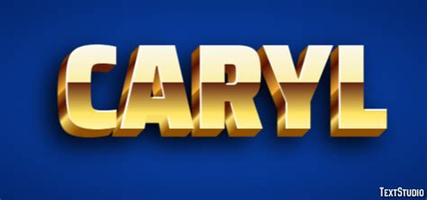 Caryl Text Effect And Logo Design Name