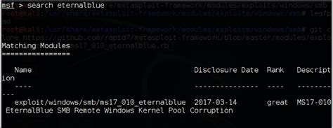 Metasploit Basics Part 07 Adding A New Module Eternalblue Hackers Arise