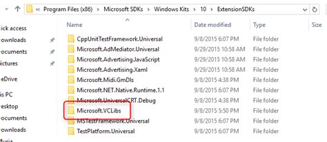 Fixed Error Msb3774 Could Not Find Sdk “microsoftvclibs Version14