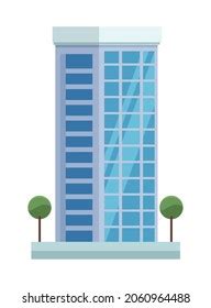 City Building Trees Icon Stock Vector Royalty Free Shutterstock
