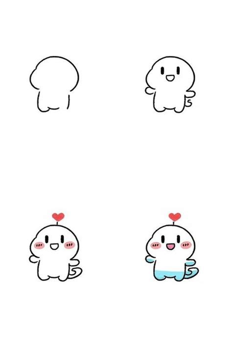 可爱卡通小人简笔画图片图文怎么画简单又好看（流行15张）简笔画图片大全