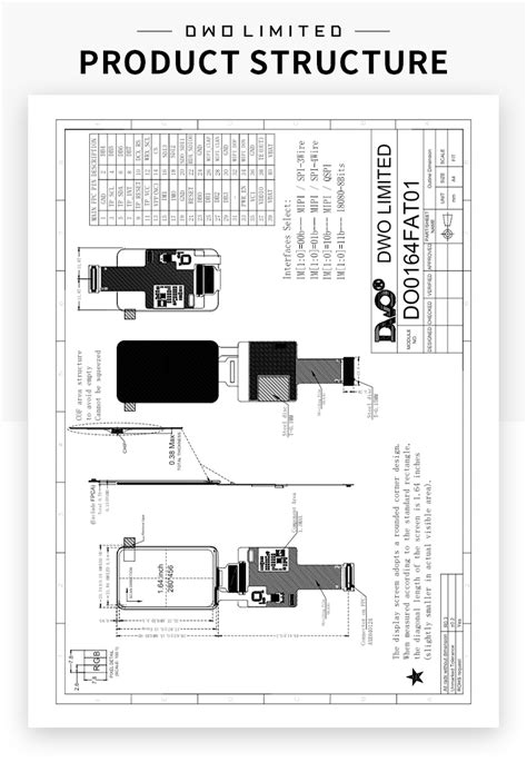 Do0164fat01 Amoled Screen Do0164fat01 164inch 280456 Spi Qspi Mcu I8080 8bit Mipi Lcd Display