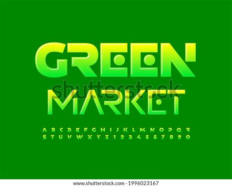 Vector Bright Banner Green Market Trendy Stock Vector Royalty Free 1996023167 Shutterstock