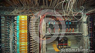 Abstract Animation Of Working Programmable Logic Controller Box PLC Stock Footage Video Of