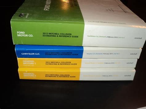 Find Set Mitchell Crash Collision Estimating Guides Domestic All Brand