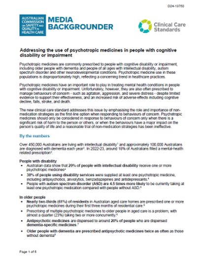 Mindful Use Of Psychotropic Medicines New Standard A Lifeline For People With Cognitive