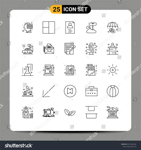 Set 25 Vector Lines On Grid Stock Vector Royalty Free 1691966356
