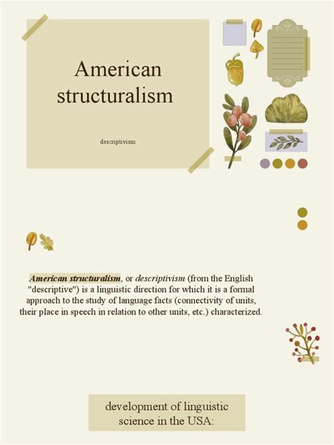 American Structuralism Descriptivism Pdf Linguistics Science