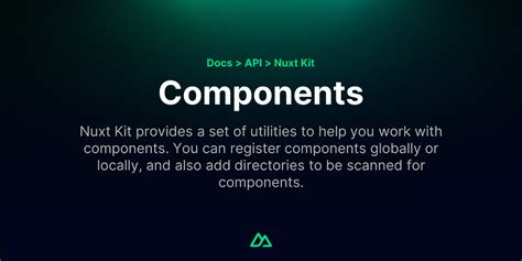 Components · Nuxt Kit V3
