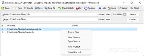 Batch XLS And XLSX Converter Download Softpedia