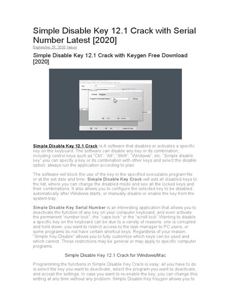 Simple Disable Key 12 Pdf Keyboard Shortcut Computer Keyboard
