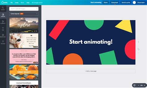 canva animator animation maker animate your presentations