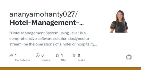 Github Ananyamohanty027hotel Management System With Java Hotel