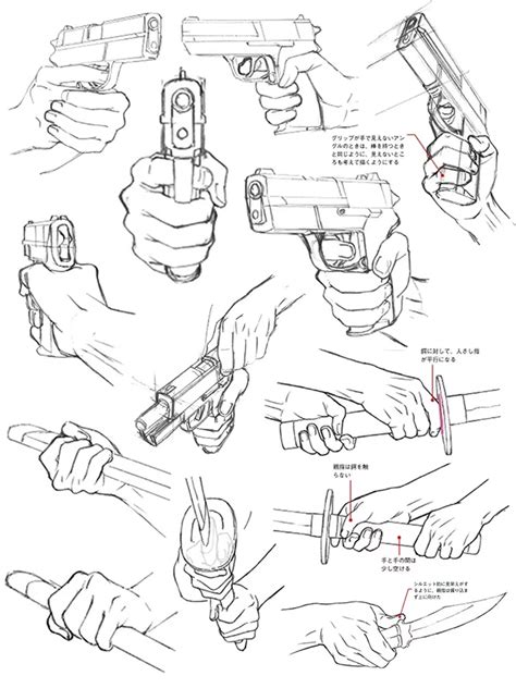 【板绘线稿】全方位手部拿、握、捏动态姿势画法素材，码住临摹练习！ 哔哩哔哩