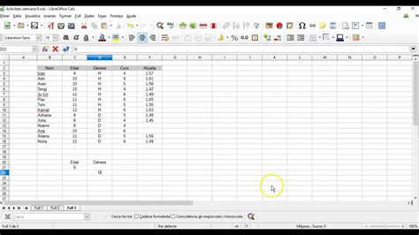 El filtre avançat al Libreoffice Calc YouTube