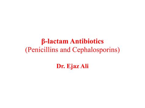 Beta Lactamspptx