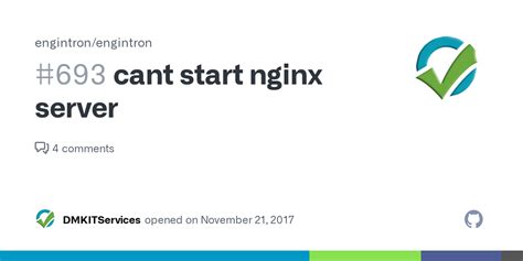 Cant Start Nginx Server · Issue 693 · Engintronengintron · Github