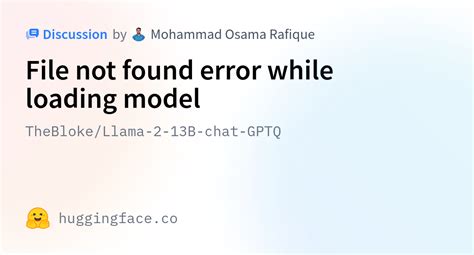 Theblokellama 2 13b Chat Gptq · File Not Found Error While Loading Model