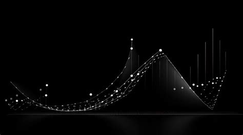 Premium Photo Geometric Decrease Graph Black And White Image