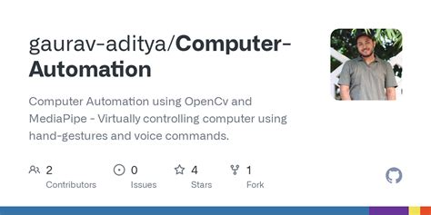 Github Gaurav Adityacomputer Automation Computer Automation Using Opencv And Mediapipe