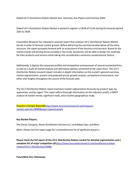 Ppt Global Uv C Disinfection Robots Market Size Overview Key Players And Forecast Powerpoint