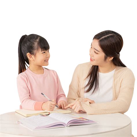 摄图网401909120妈妈客厅辅导女孩学习（非企业商用）