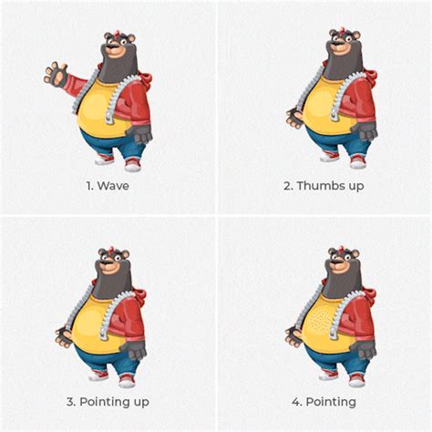 Cool Bear Animated S Collection Graphicmama