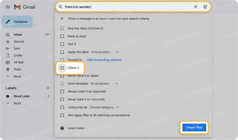 How To Block No Sender Emails On Gmail Outlook Yahoo