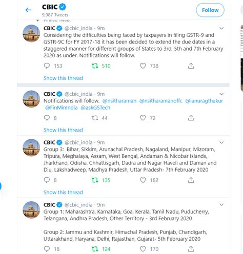 GSTR 9 And 9C Due Date Extended CONSULTEASE COM