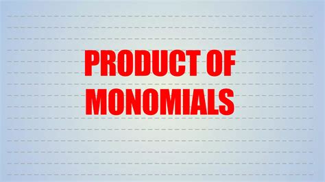 MONOMIAL Pptx