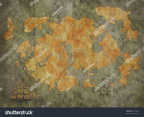 Treasure Map Background Stock Photo 1709826 Shutterstock
