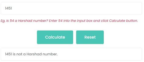 Harshad Number Calculator Mathbz