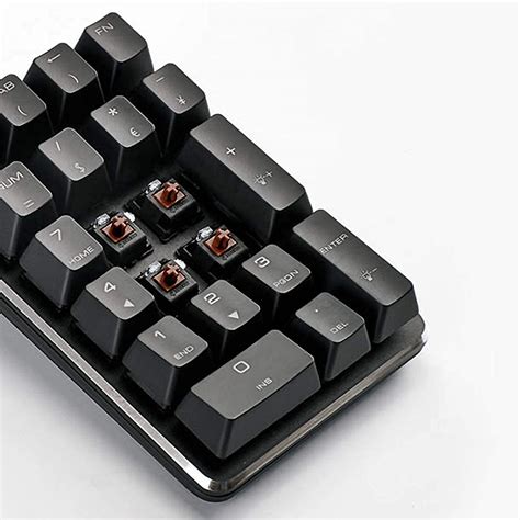 G Wireless Mechanical Numeric Keypad Cherry MX Brown Switch Gaming Keypad Keys Mini Numpad